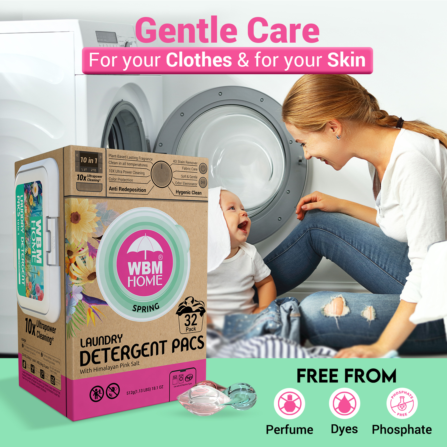 WBM Home Laundry Pods, Spring